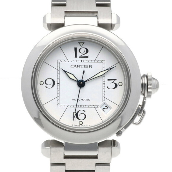 Cartier | Accessories | Cartier Pashashi Timer Watch Stainless Steel ...